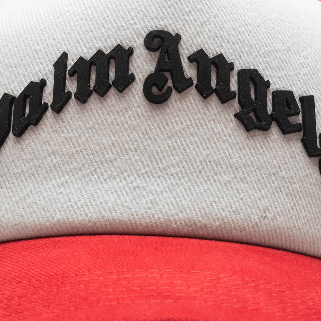 Curved Logo Mesh Cap - Red/Black – Feature