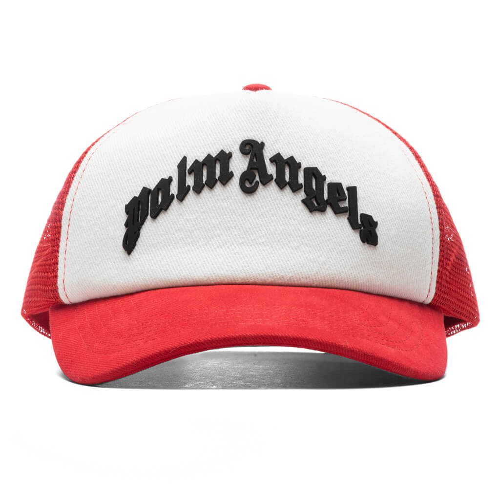 Curved Logo Mesh Cap - Red/Black – Feature