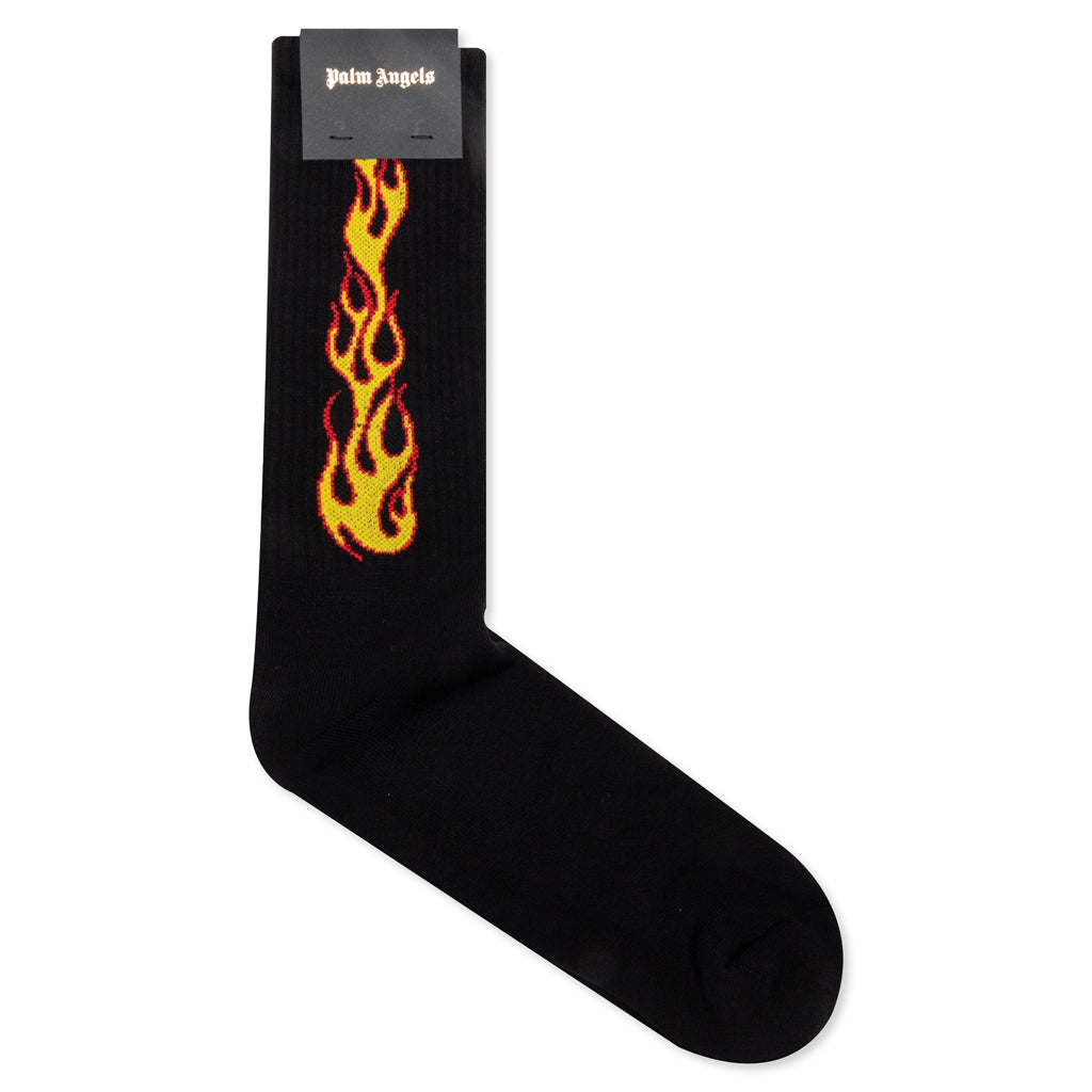 Flame Socks - Black/Orange – Feature