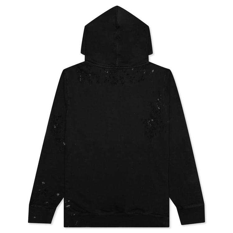 GD Glittered Logo Hoodie - Black/Black – Feature