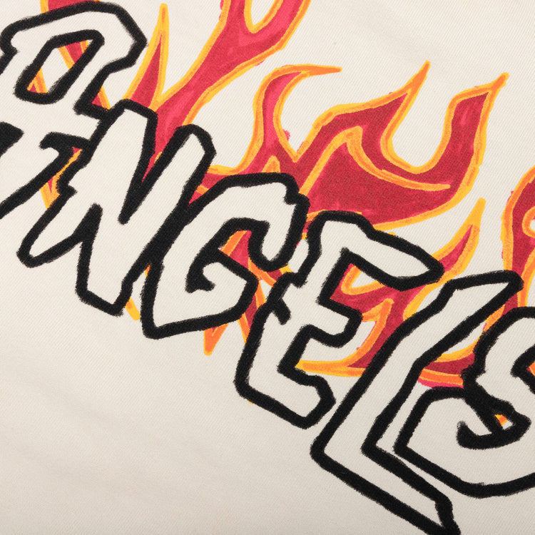 GD Palm Graffiti Flames Crew - Off-White/Black – Feature