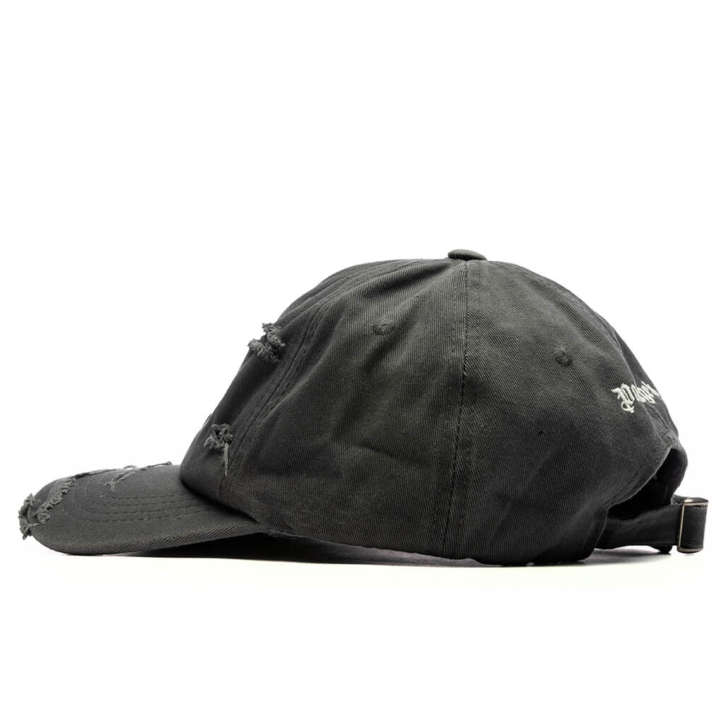 Ripped Logo Cap - Dark Grey – Feature