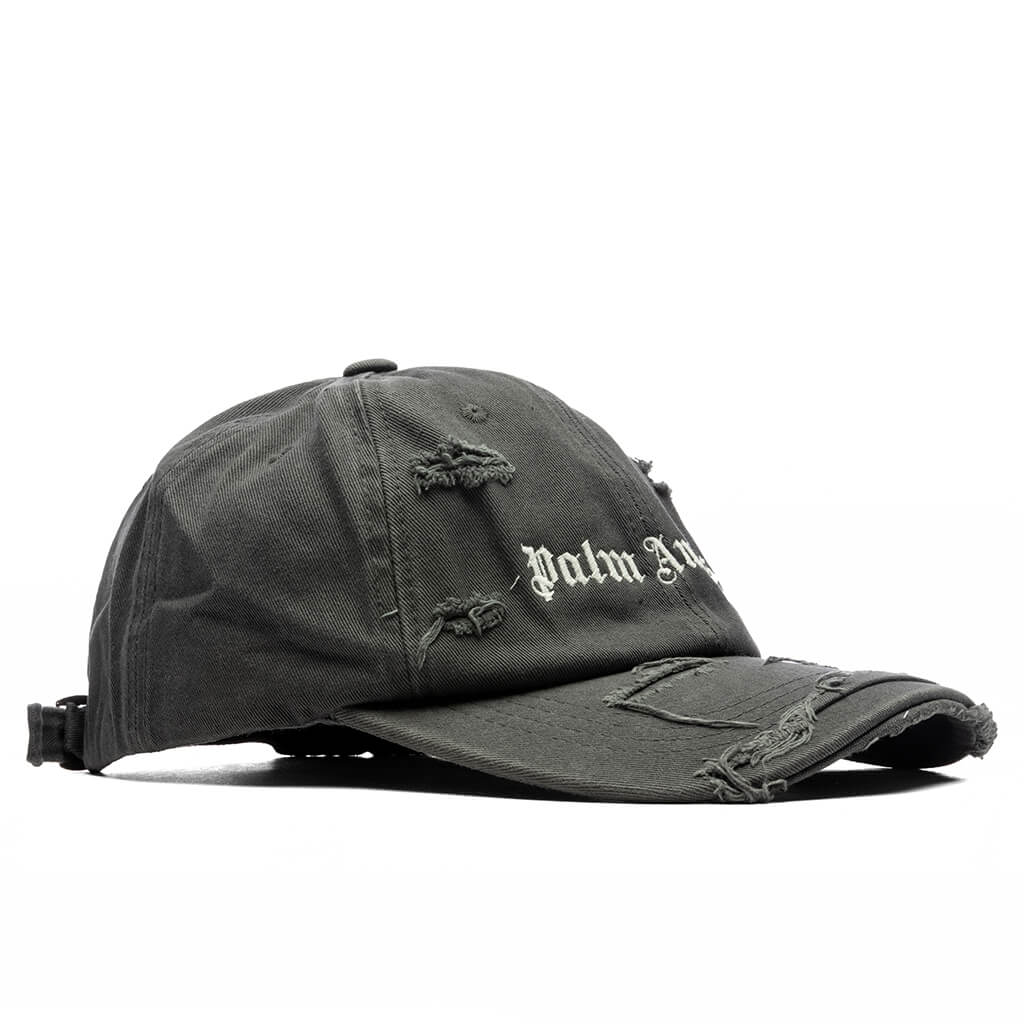 Ripped Logo Cap - Dark Grey – Feature