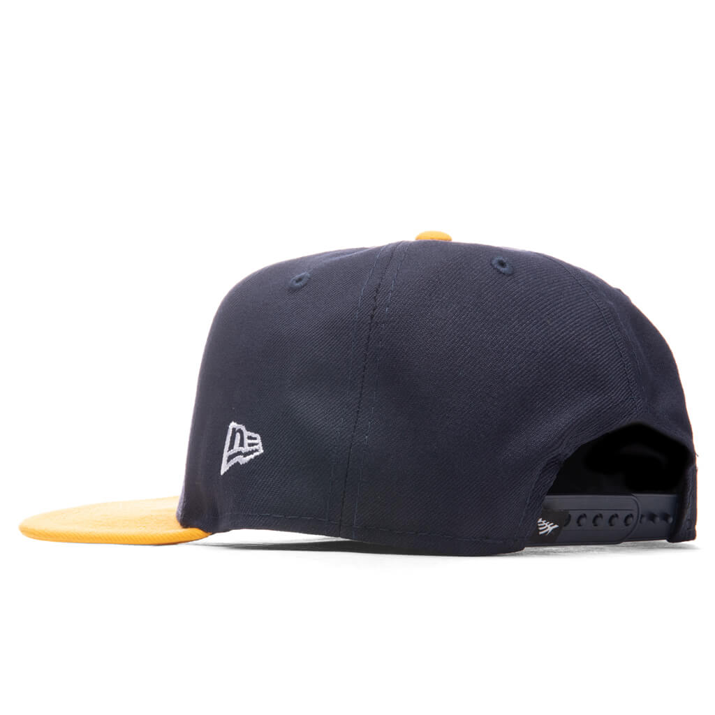 First Class Color Block Old School Snapback - Sapphire – Feature