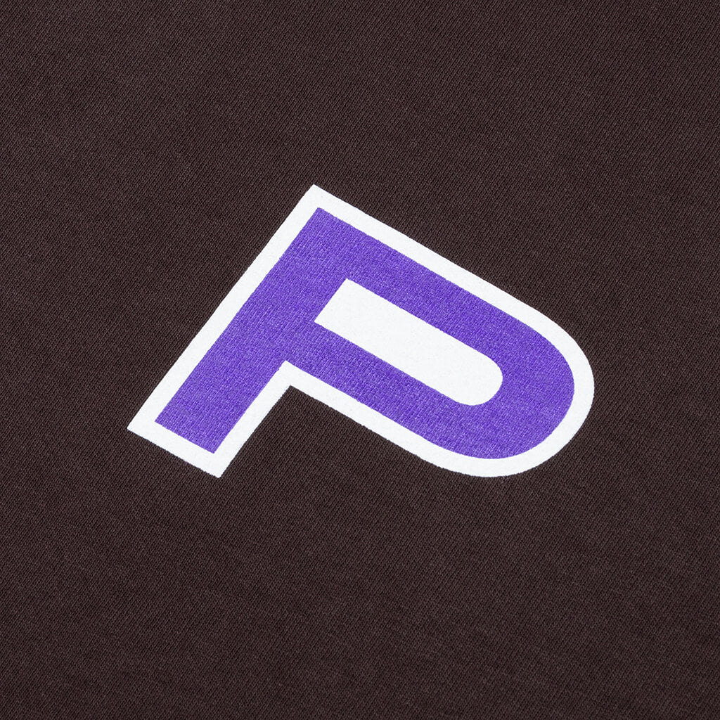 Block "P" S/S Tee - Chocolate – Feature