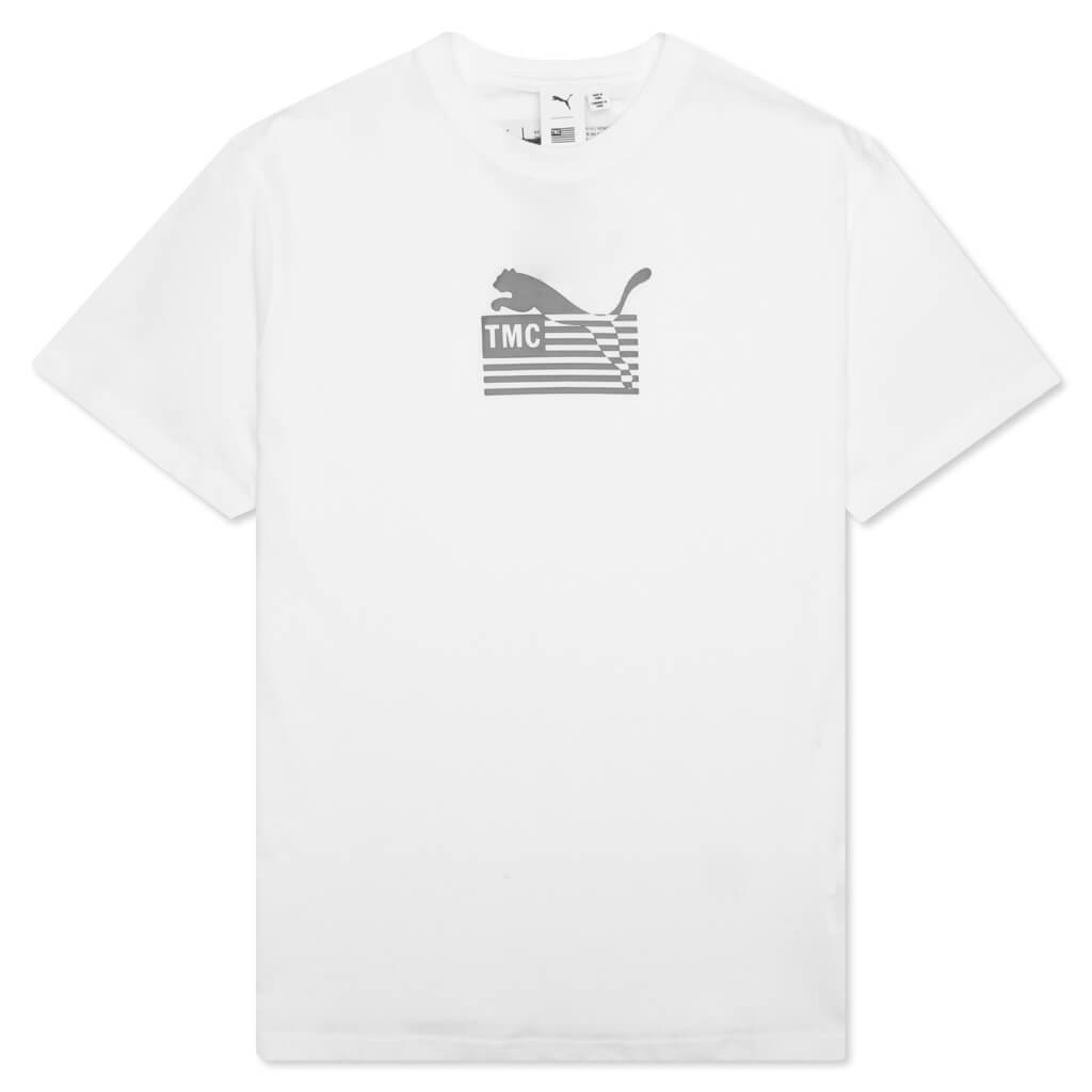 Puma x TMC Hustle Way 로고 티셔츠 - Puma White – Feature