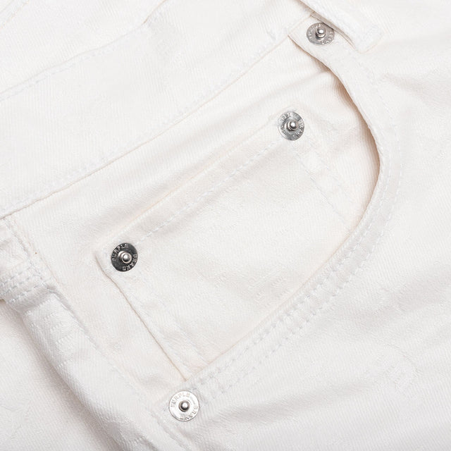 P001 - White Film Monogram Jacquard – Feature