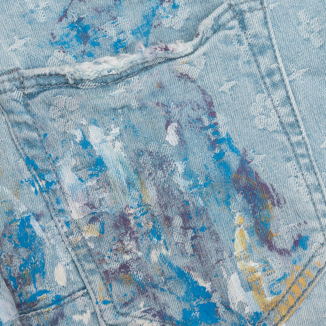 P001 - Paint Over Light Bleach Jacquard Monogram – Feature