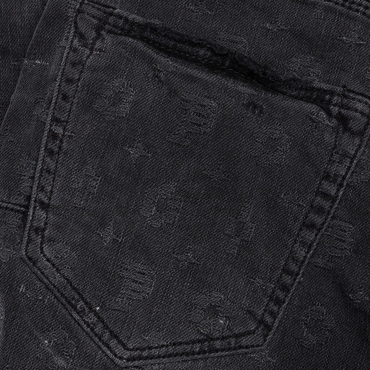 P001 - Black Wash Jacquard Monogram – Feature