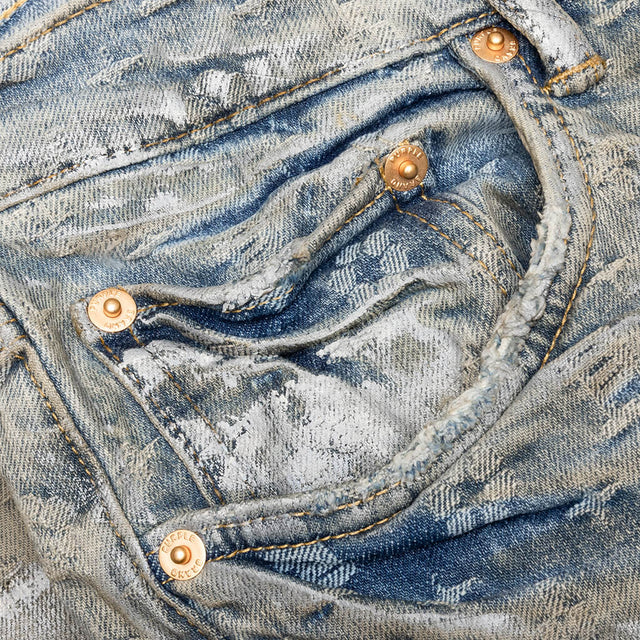 Purple Denim P001 - Holographic Earth Jacquard Monogram – Feature