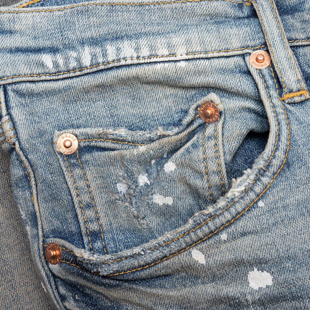 Purple Denim P001 - Light Indigo Pant Grey Coated – Feature