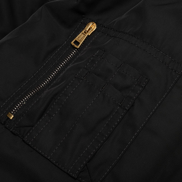 Raf Simons x Smiley Print and Badge Bomber Jacket - Black – Feature