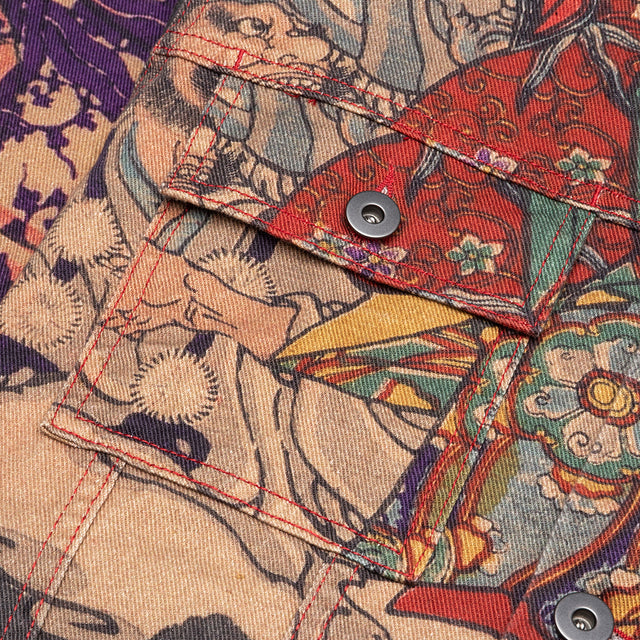 Denim Jacket - All Over Print – Feature