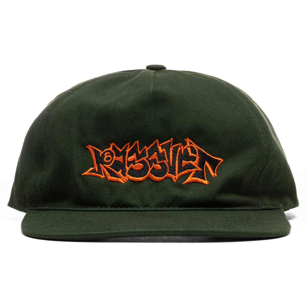 Graffiti Logo Cap - Dark Green – Feature