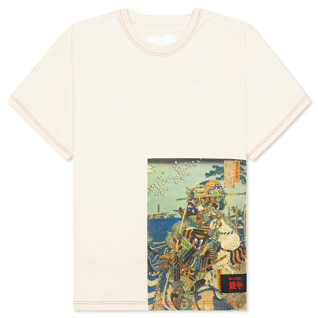 Japanese Print S/S Tee - Beige – Feature