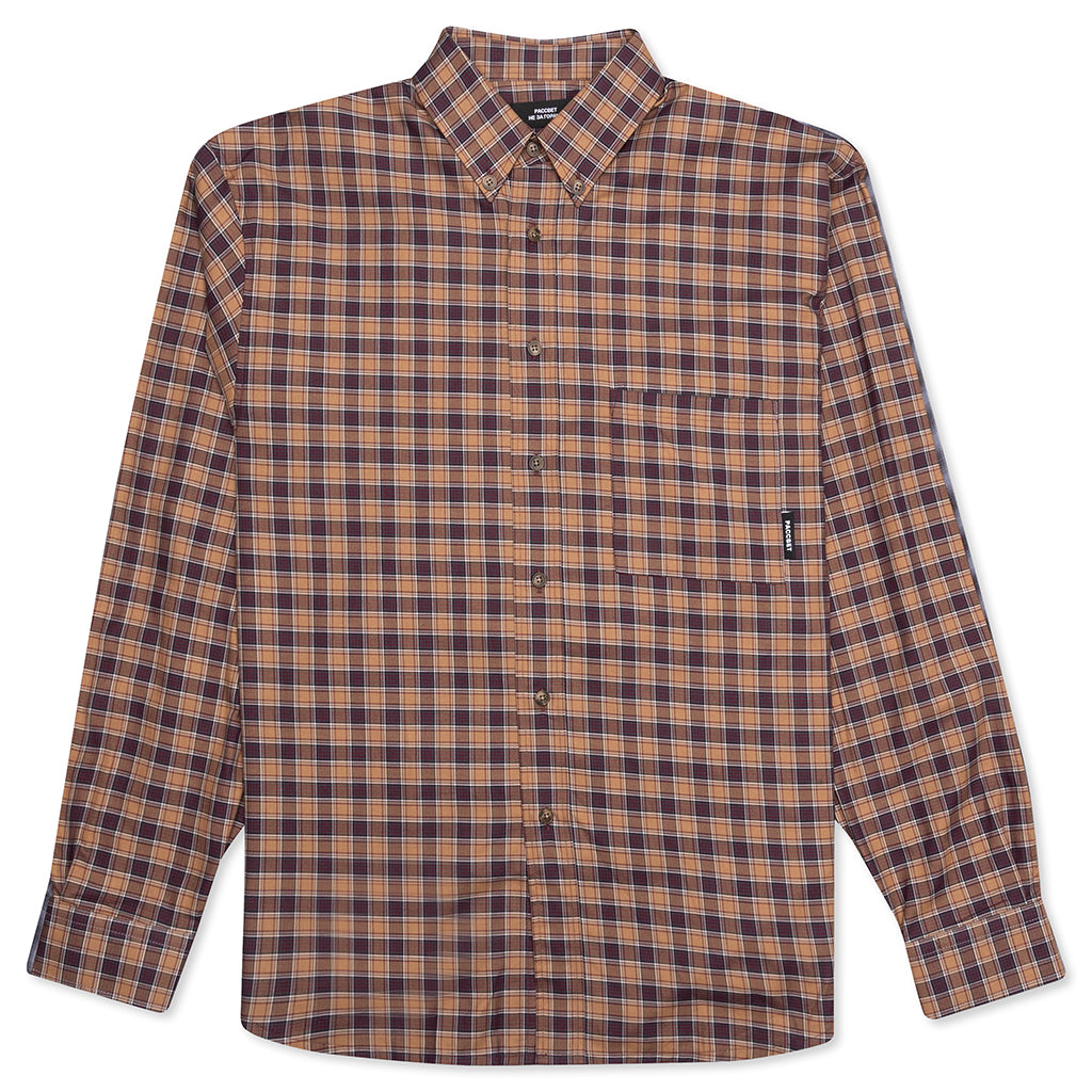 Mixed Checker Shirt - Mixed Checked Yellow – Feature