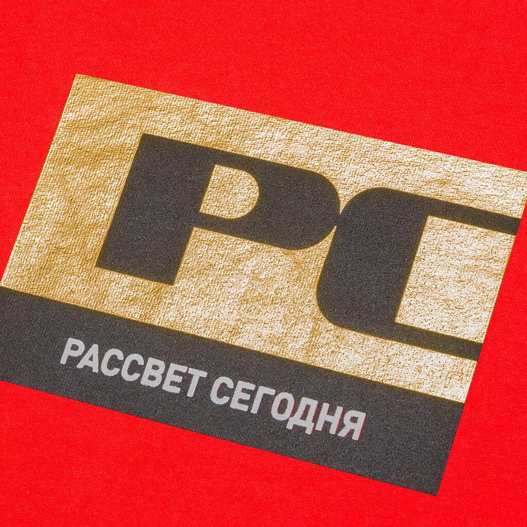 PC Foil Logo L/S Tee - Red – Feature
