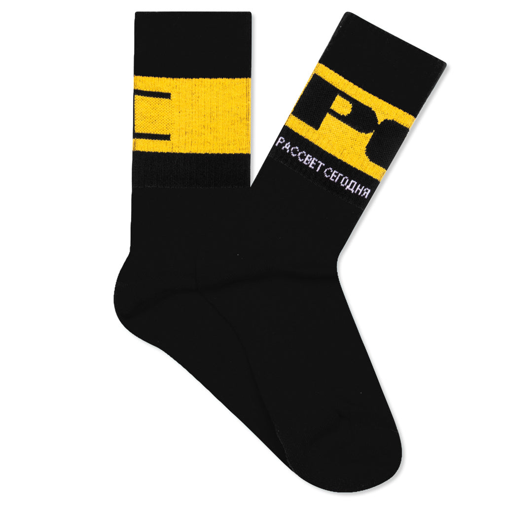 PC Logo Sport Socks - Black – Feature