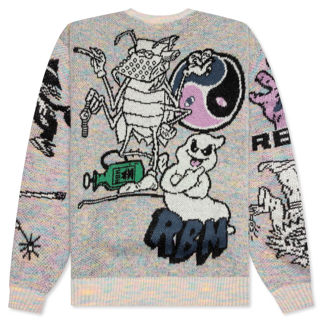 Too Many Graphics Sweater - Melange – Feature