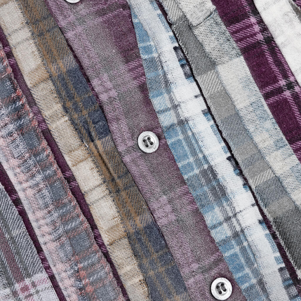 Rebuild Flannel Ribbon Shirt / Reflection - Purple Plaid – Feature