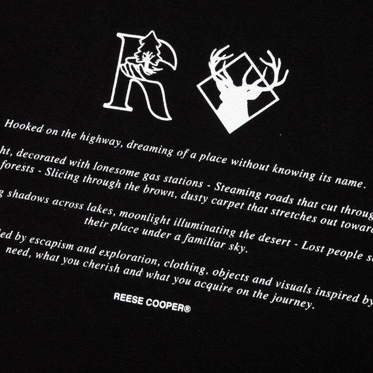 Tree Script T-Shirt - Black – Feature