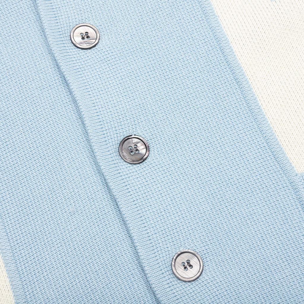 Banco Knit Shirt - Stone Blue/Ivory – Feature