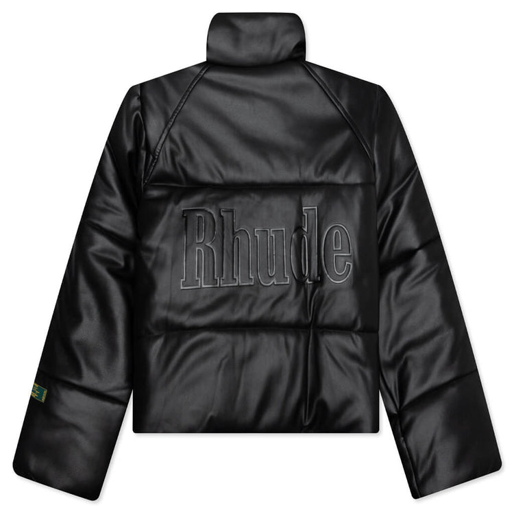 Embossed Puffer Jacket - Black – Feature