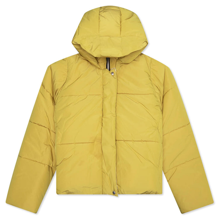 Logo Puffer Jacket - Mustard – Feature