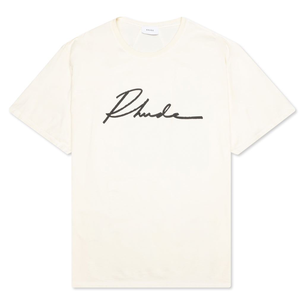 Logo Script Graphic Tee - White – Feature