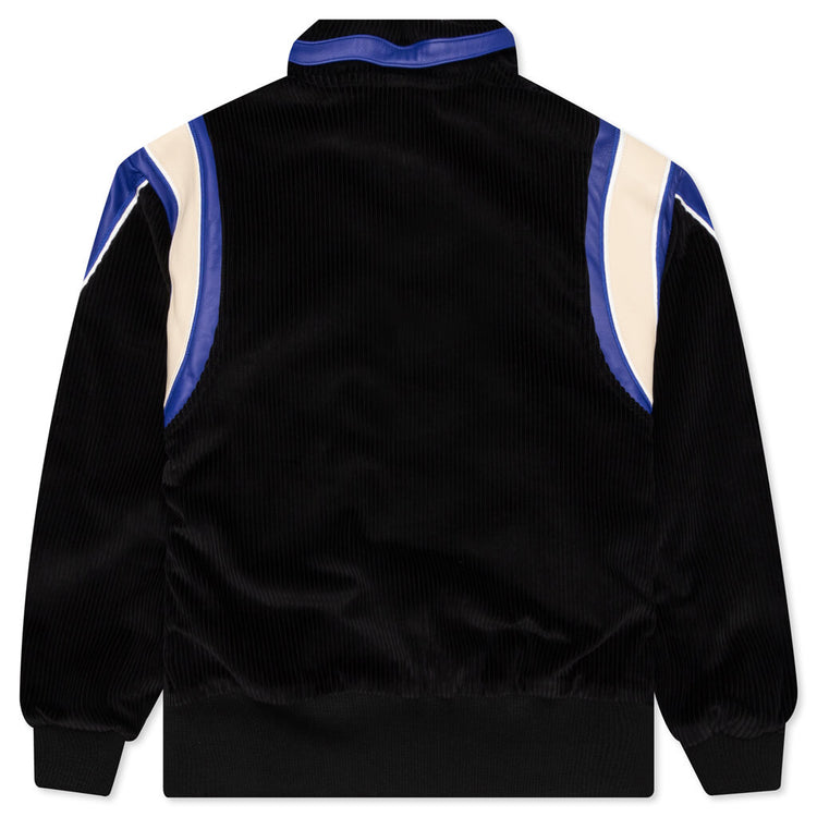 Royal Varsity Jacket - Black/Royal Blue – Feature