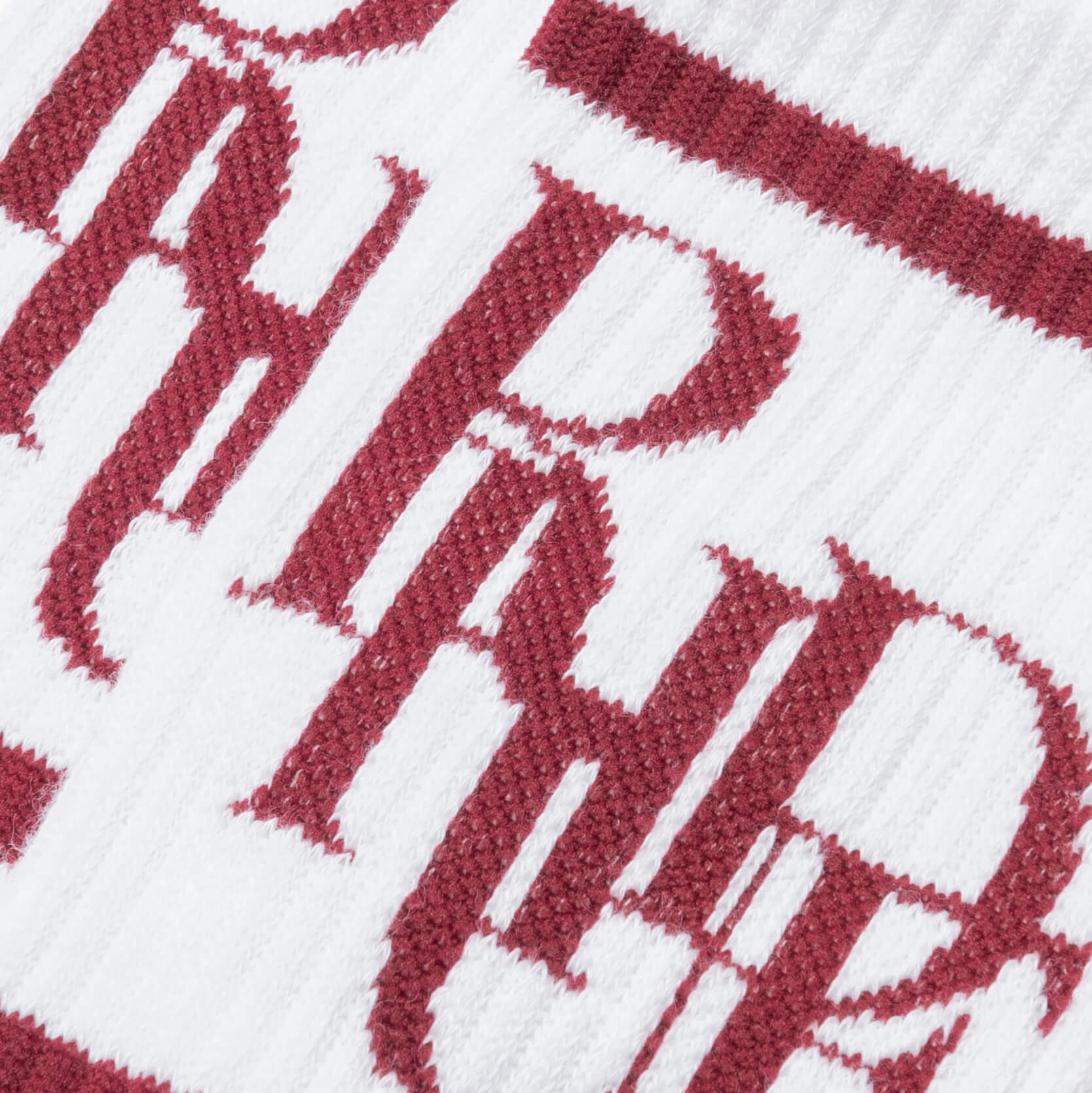 Scramble Logo Sock - White/Maroon – Feature