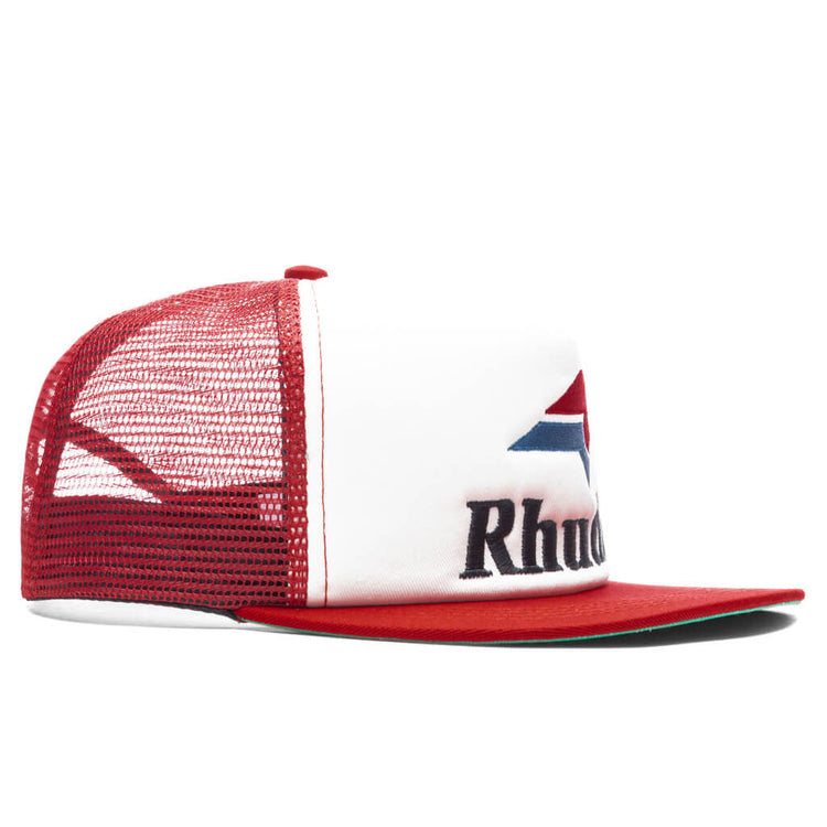 Speedmark Trucker - Red/Off White – Feature