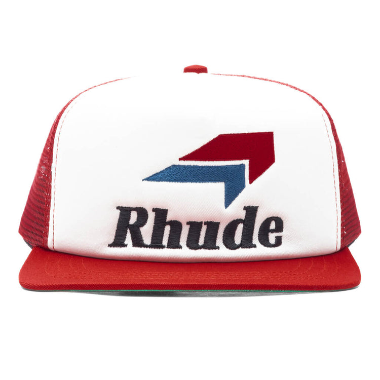 Speedmark Trucker - Red/Off White – Feature