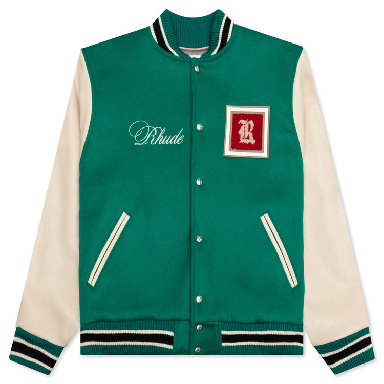 Tile Varsity Jacket - Menthol/Creme – Feature