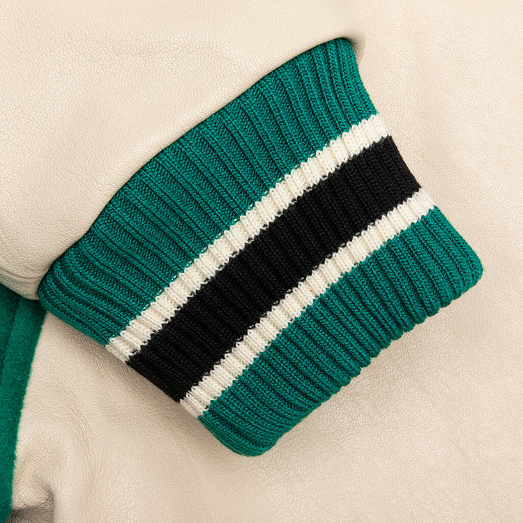 Tile Varsity Jacket - Menthol/Creme – Feature