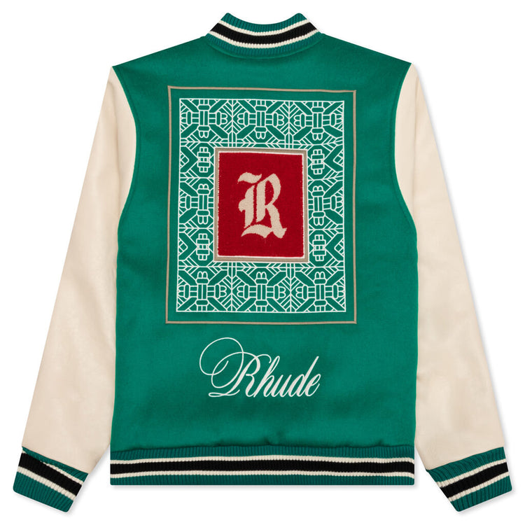 Tile Varsity Jacket - Menthol/Creme – Feature