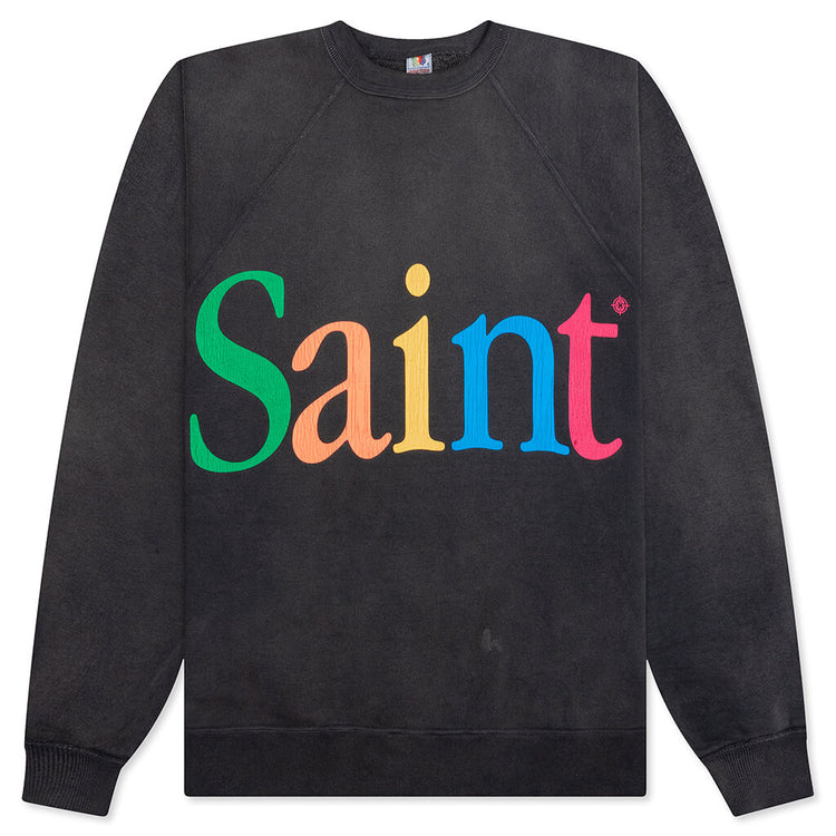 Colorful Saint Crew Sweater - Black – Feature