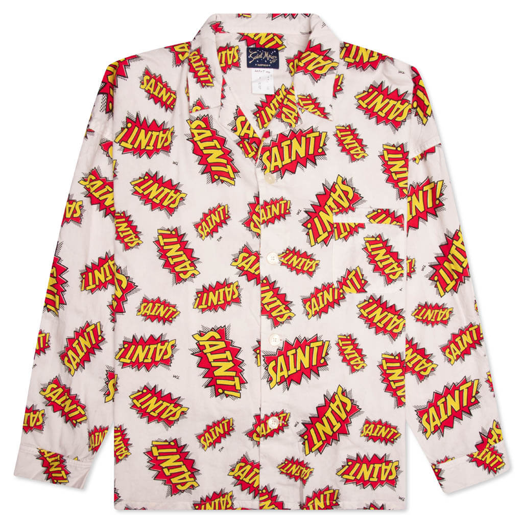 Pow Pajama Shirt - White – Feature