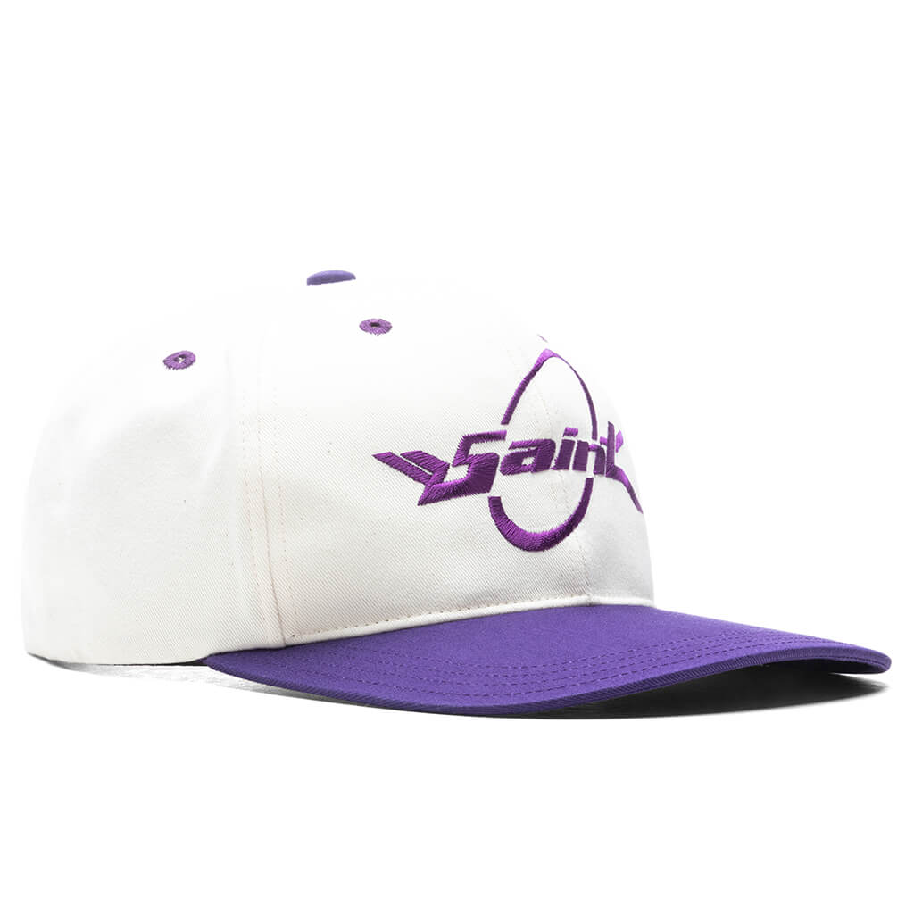 S. Circle Cap - White/Purple – Feature