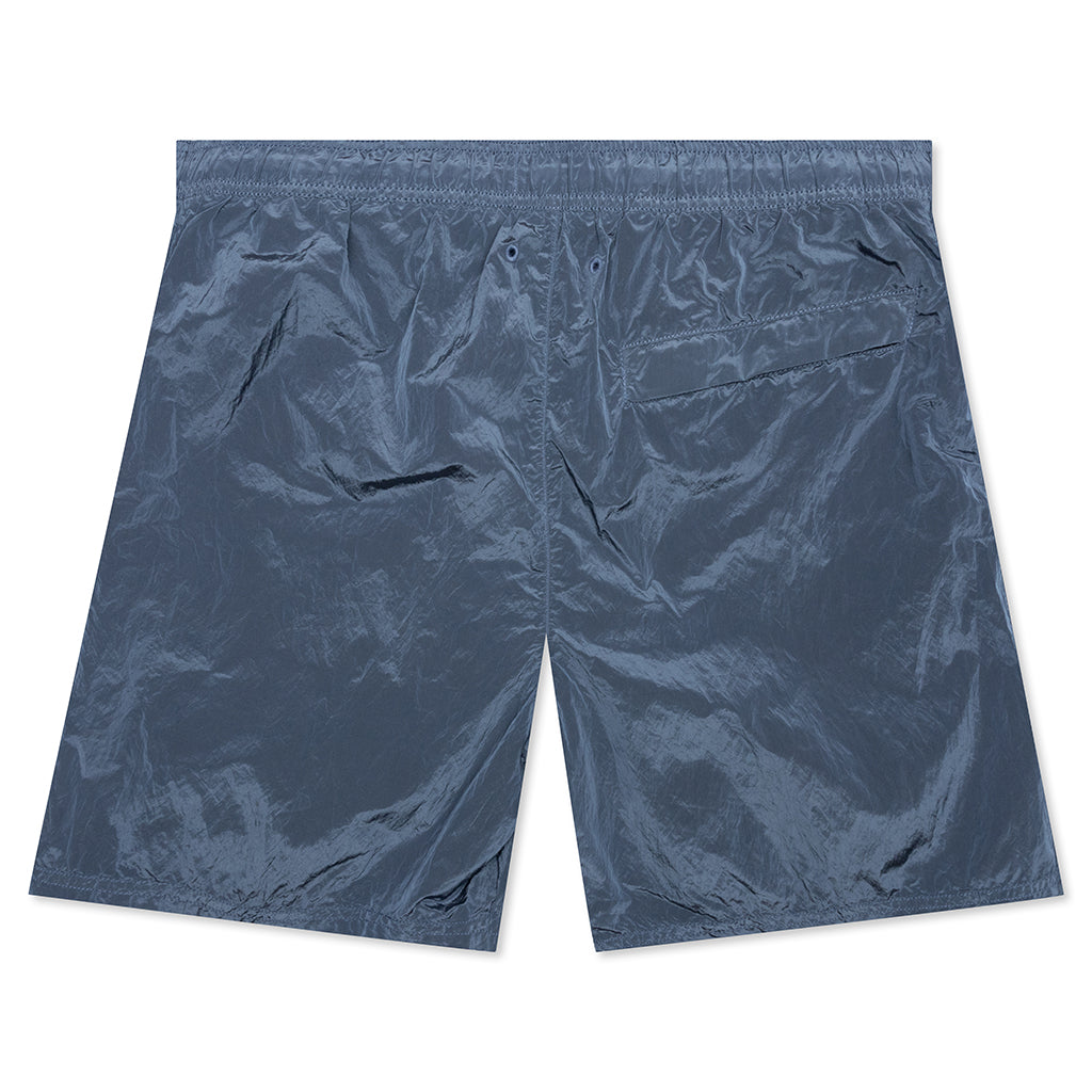 Nylon Metal Swim Trunks B0943 - Mid Blue – Feature