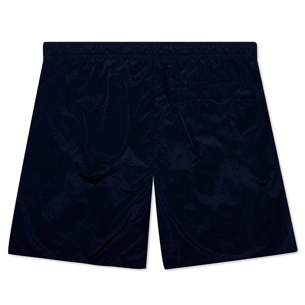 Nylon Metal Swim Trunks B0943 - Navy Blue – Feature