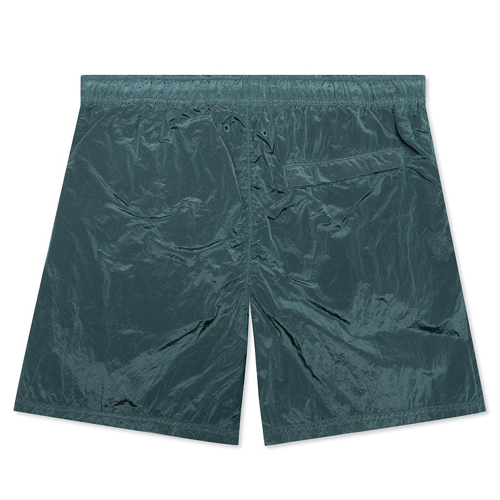 Nylon Metal Swim Trunks B0943 - Petrol – Feature