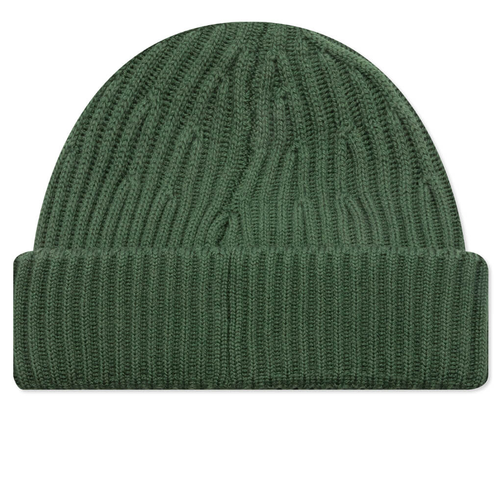 Full Rib Wool Beanie - Olive Green – Feature