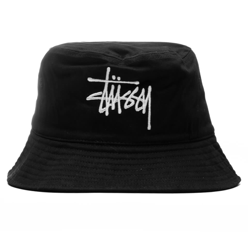 Brushed Big Basic Bucket Hat - Black – Feature