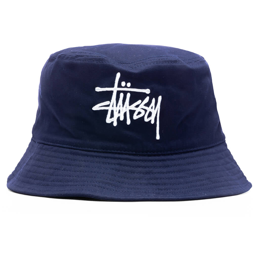 Brushed Big Basic Bucket Hat - Navy – Feature