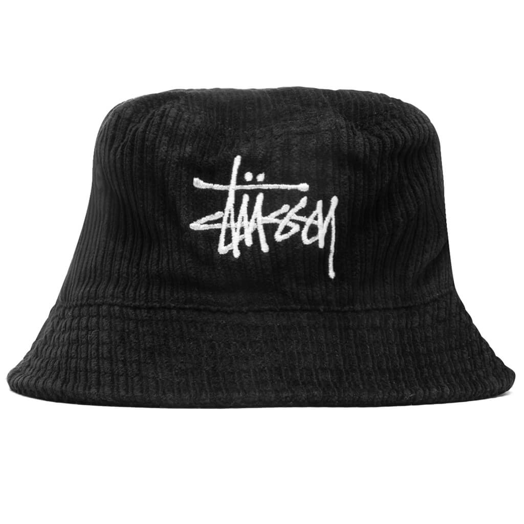 Corduroy Big Basic Bucket Hat - Black – Feature