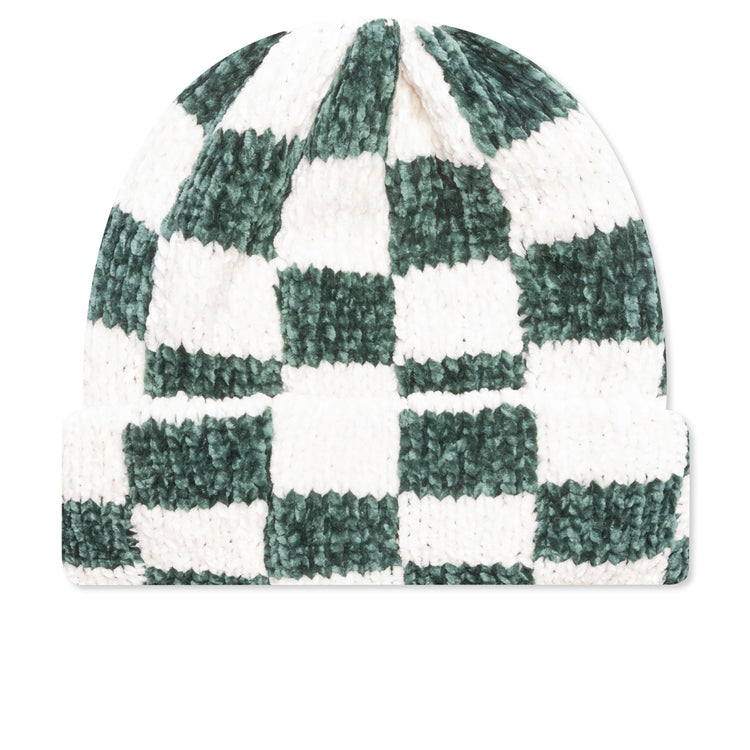 Crochet Checkered Beanie - Green – Feature