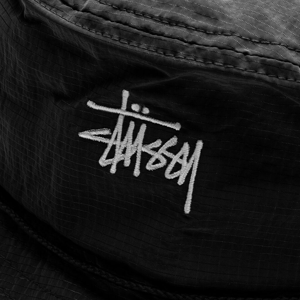 Metallic Nylon Ripstop Boonie - Black – Feature