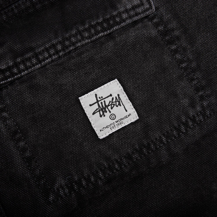 Washed Canvas Shop Jacket - Black – Feature