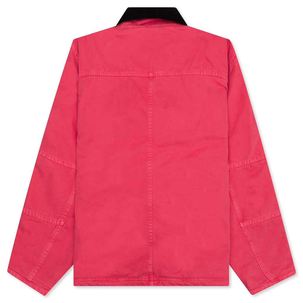 Washed Canvas Shop Jacket - Hot Pink – Feature